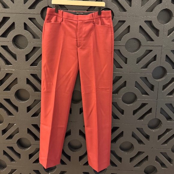 Banana Republic | Pants & Jumpsuits | Banana Republic Red Wool Trousers ...